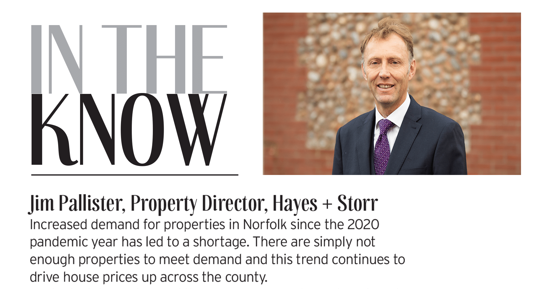 Latest news on the local property market with Jim Pallister | Hayes + Storr